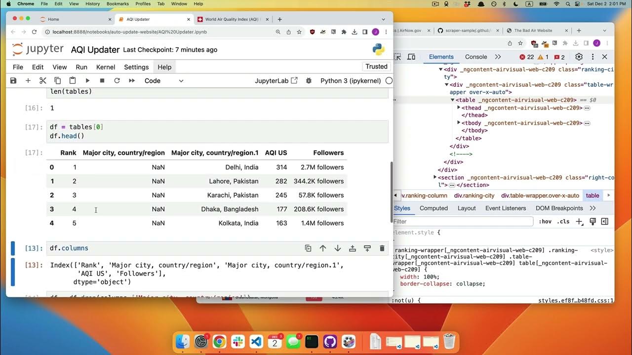 Auto-updating data visualizations from scraped data with GitHub Actions and Datawrapper - YouTube