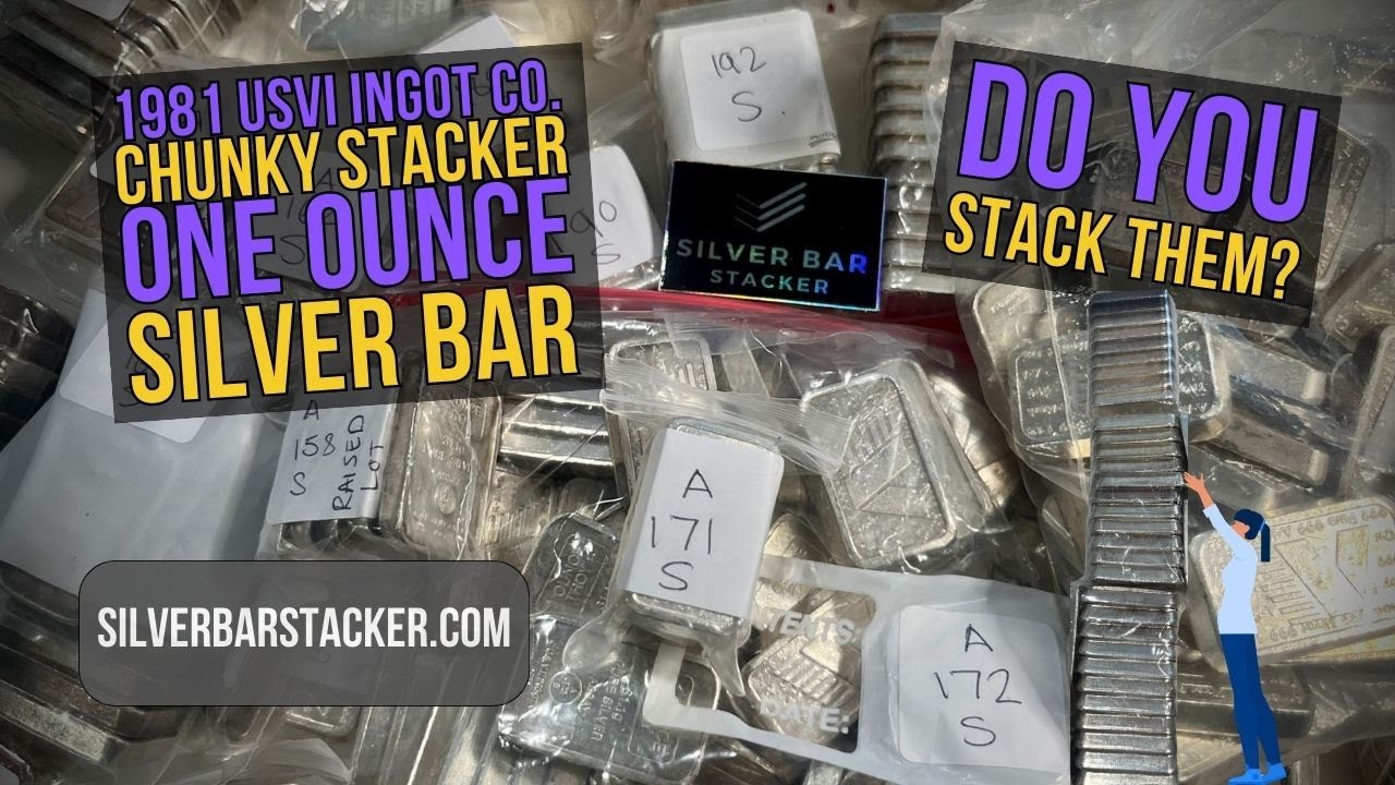Have You Heard of the USVI Ingot Company? They Made THE ORIGINAL STACKER Silver Bars in the 1980 ...