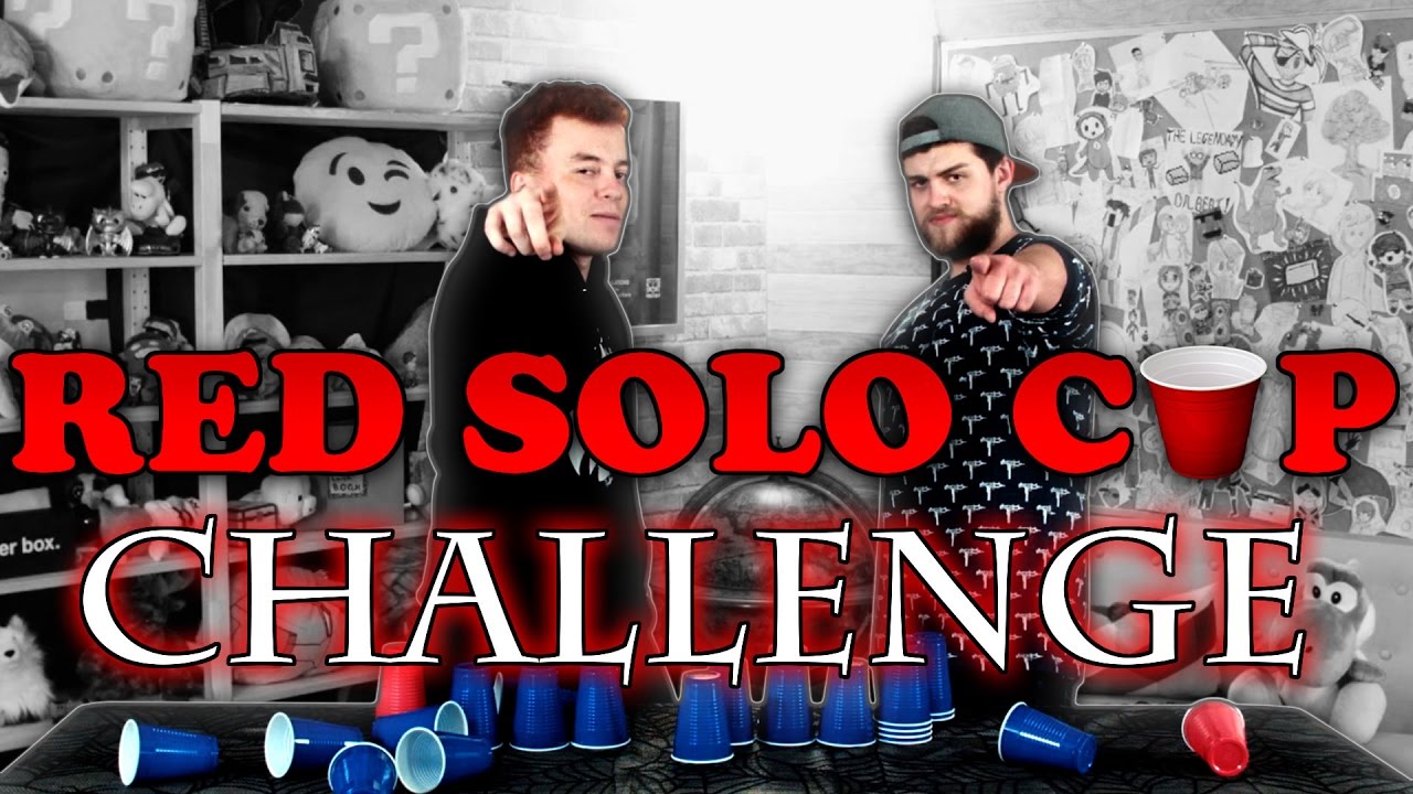 The RED SOLO CUP CHALLENGE! w/ Red and Preston! - YouTube