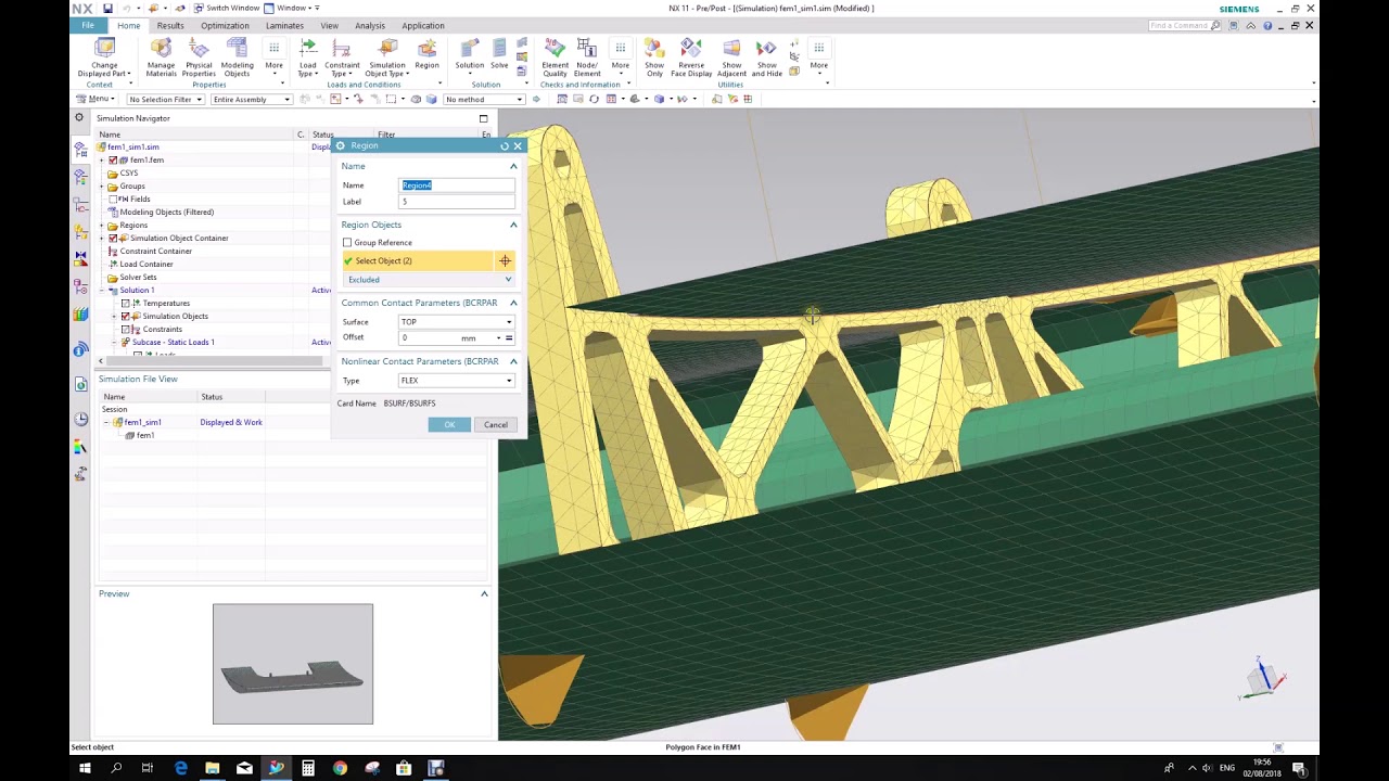 NX Simcenter Composites Tutorial Part 4 - Setup and Solution - YouTube