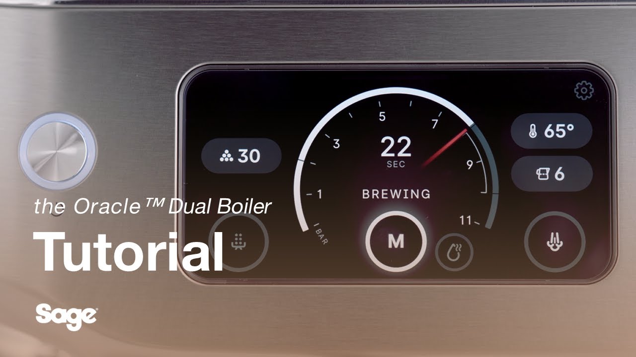 Tutorials - Mastering manual customisation | the Oracle™ Dual Boiler | Sage