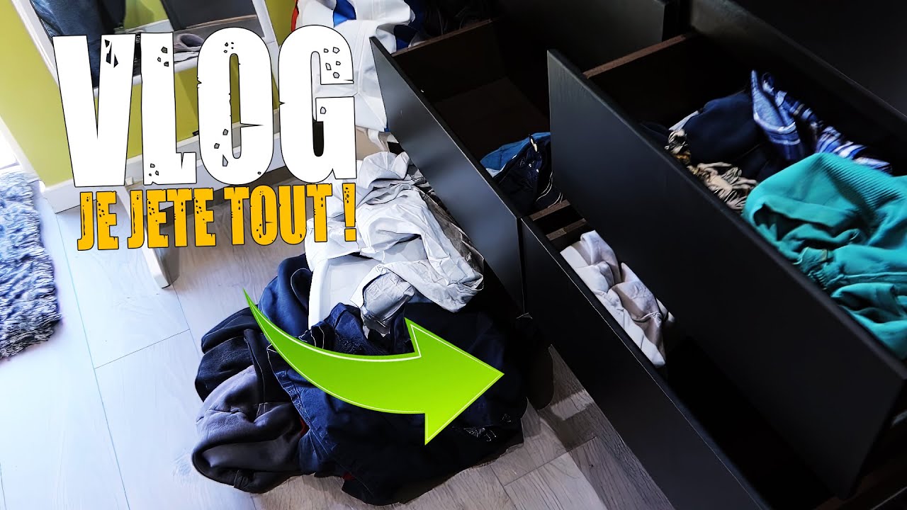 ☀ 1229 [VLOG] - JE ME DEBARASSE DE toutes mes fringues ?! - YouTube