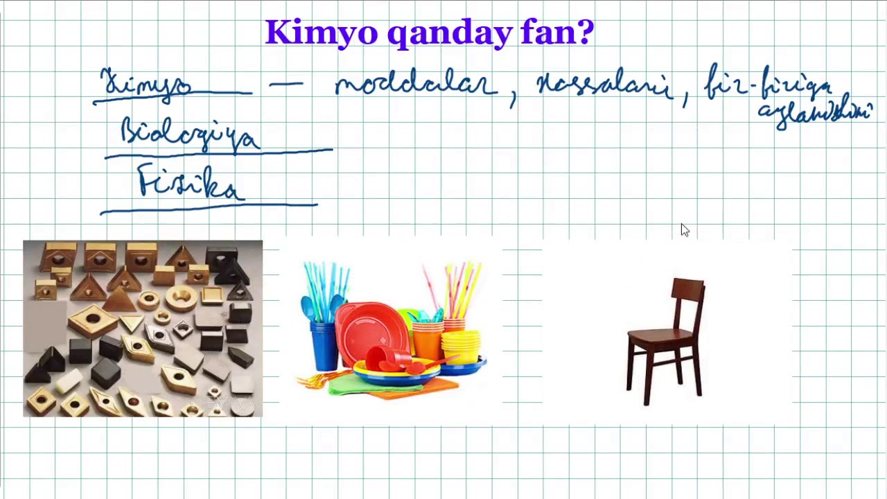 Kimyo qanday fan? Nimani o`rganadi? - YouTube