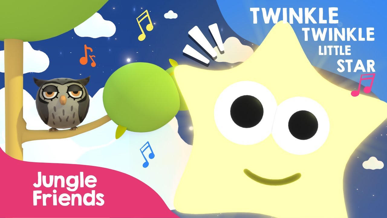 Twinkle Twinkle Little Star - Jungle Friends Nursery Rhymes - YouTube