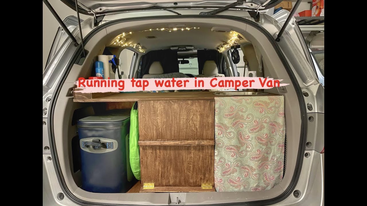 How to Build a Sink with Running Water in an SUV - YouTube