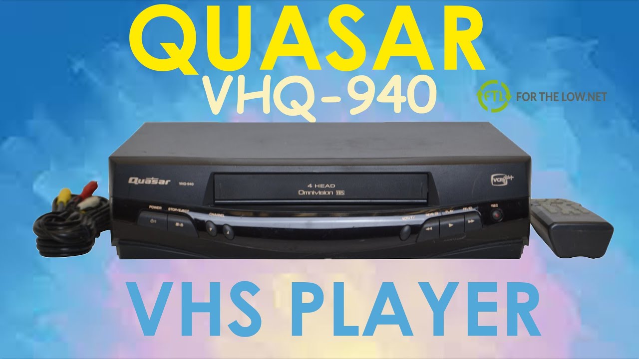 QUASAR VCR / VHS PLAYER AND RECORDER VHQ-940 WITH BUILT-IN TUNER ...