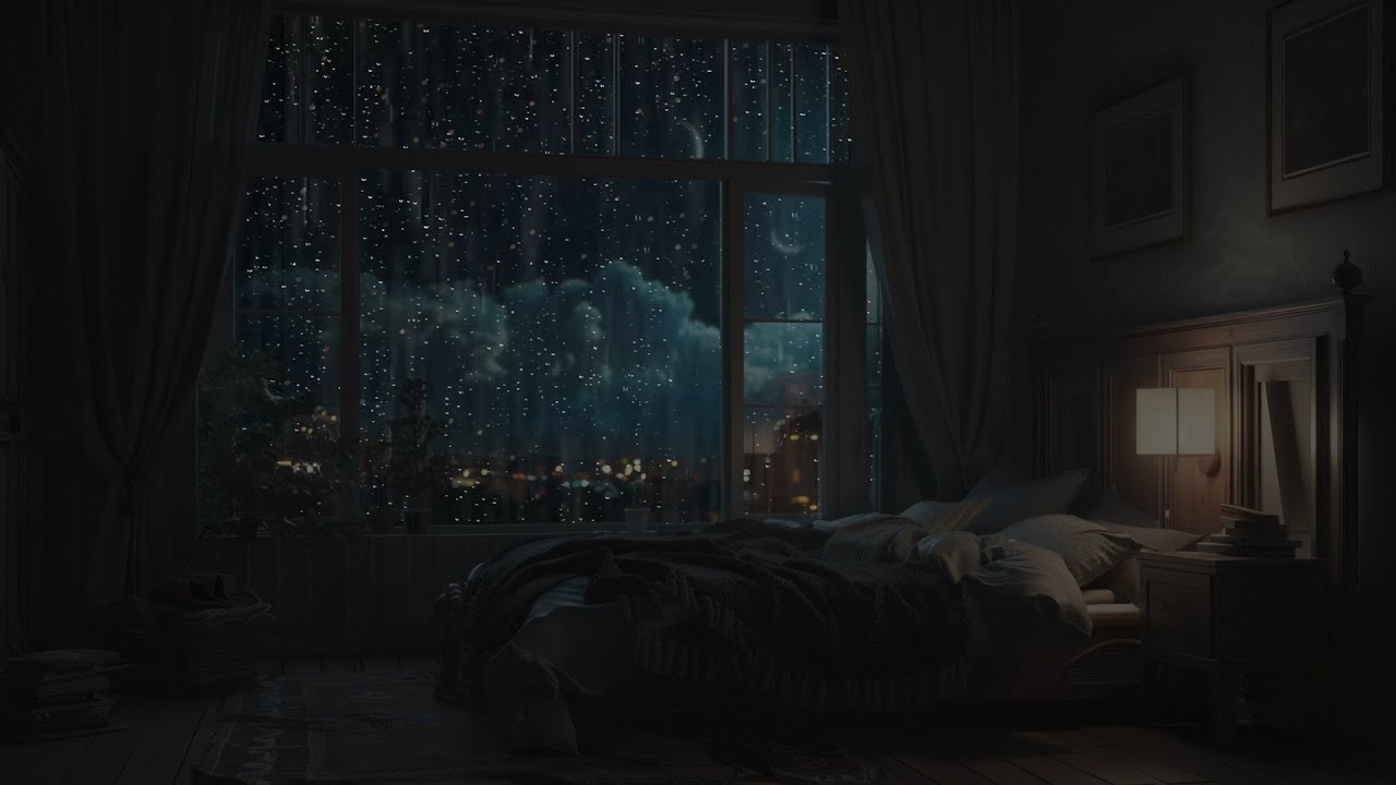 The Soft Melody of Rain Through the Window. Night Melodies for a Good ...