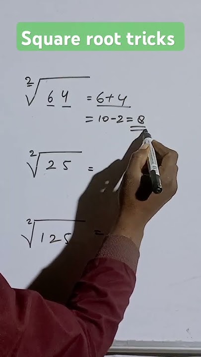 Square root tricks #mathmatics #mathtricks - YouTube
