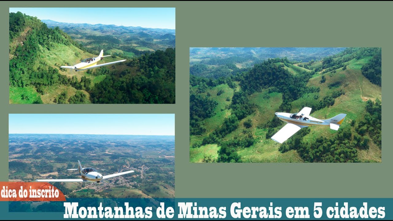 Microsoft Flight Simulator 2020 montanhas de Minas Gerais em 5 cidades ...