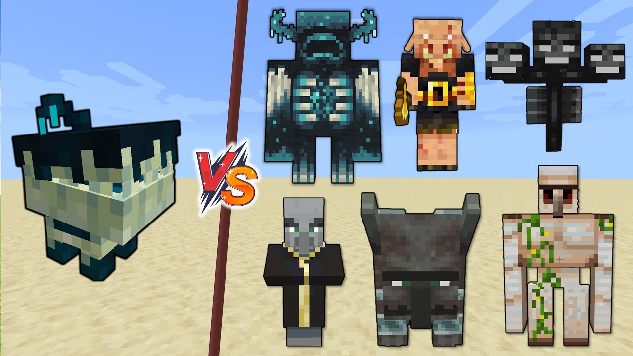 Sculk Snapper vs Minecraft bosses - Sculk Snapper vs Iron Golem Wither ...