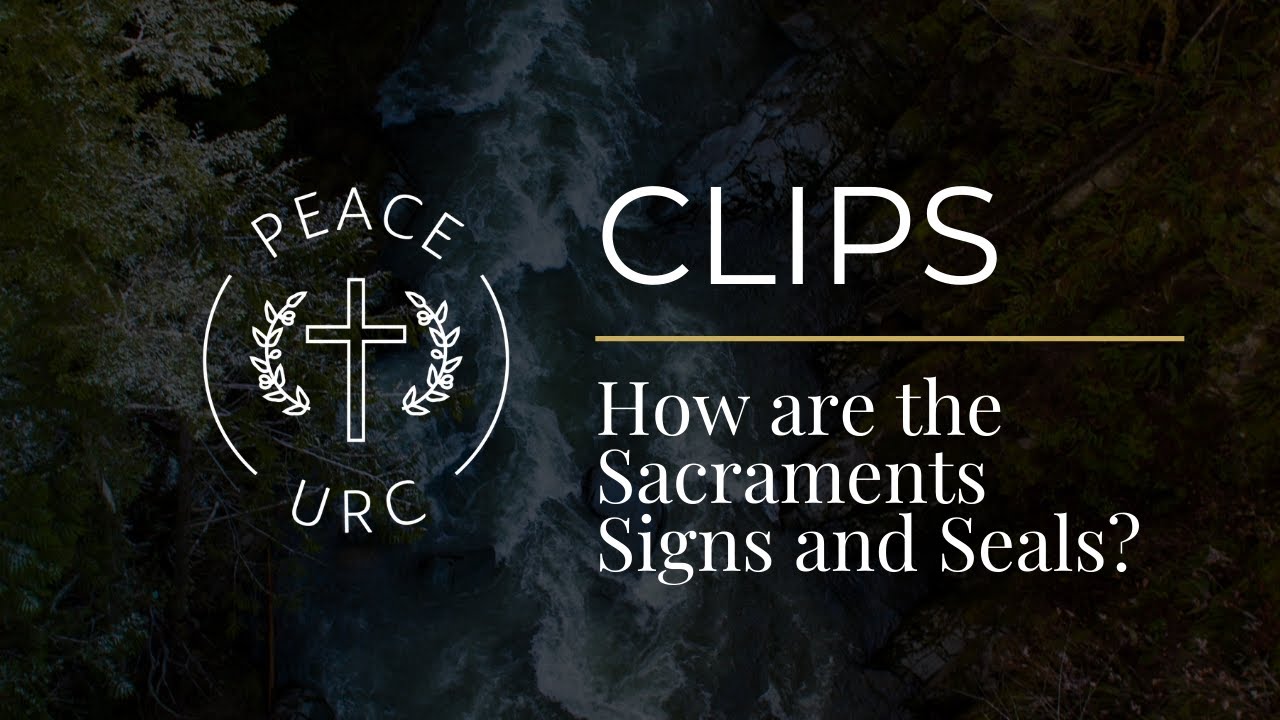 The Sacraments as Signs and Seals? - YouTube