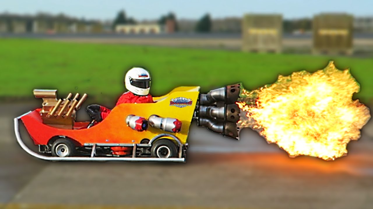 EPIC FLAMETHROWER GO-KART! (Vlog) - YouTube