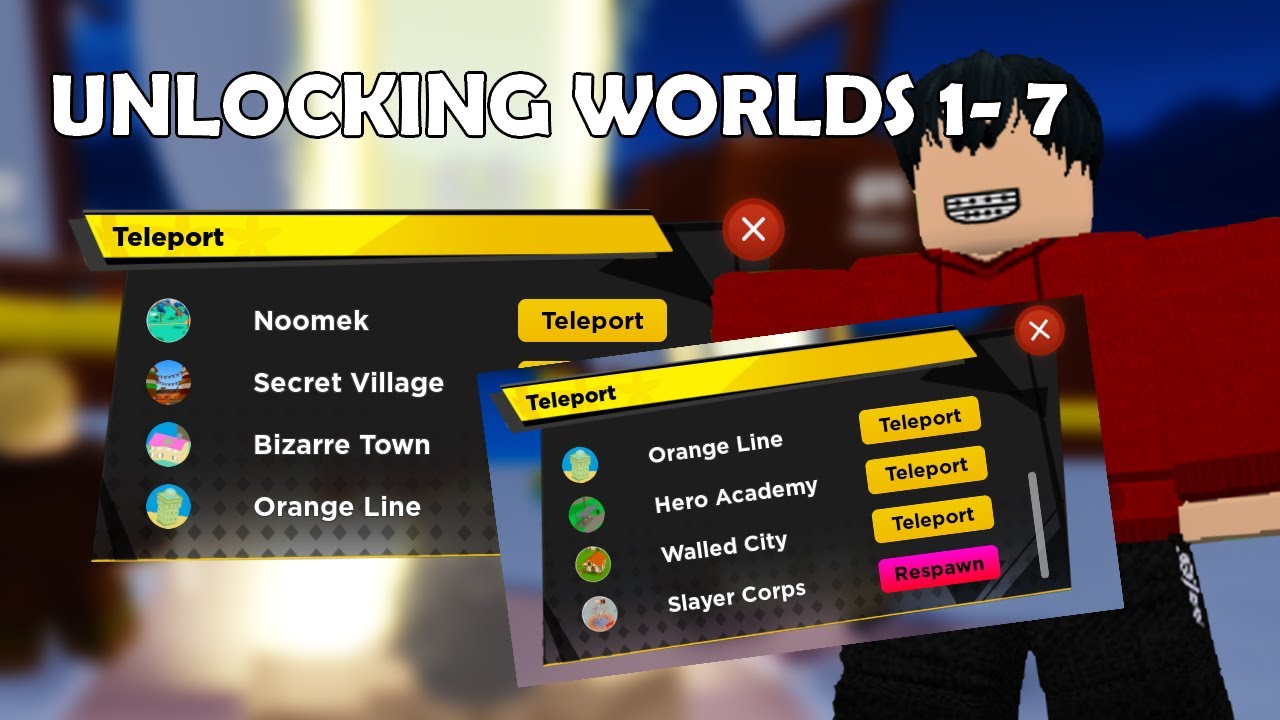 Unlocking Worlds 1 - 7 | Anime Fighters Simulator ( ROBLOX ) - YouTube