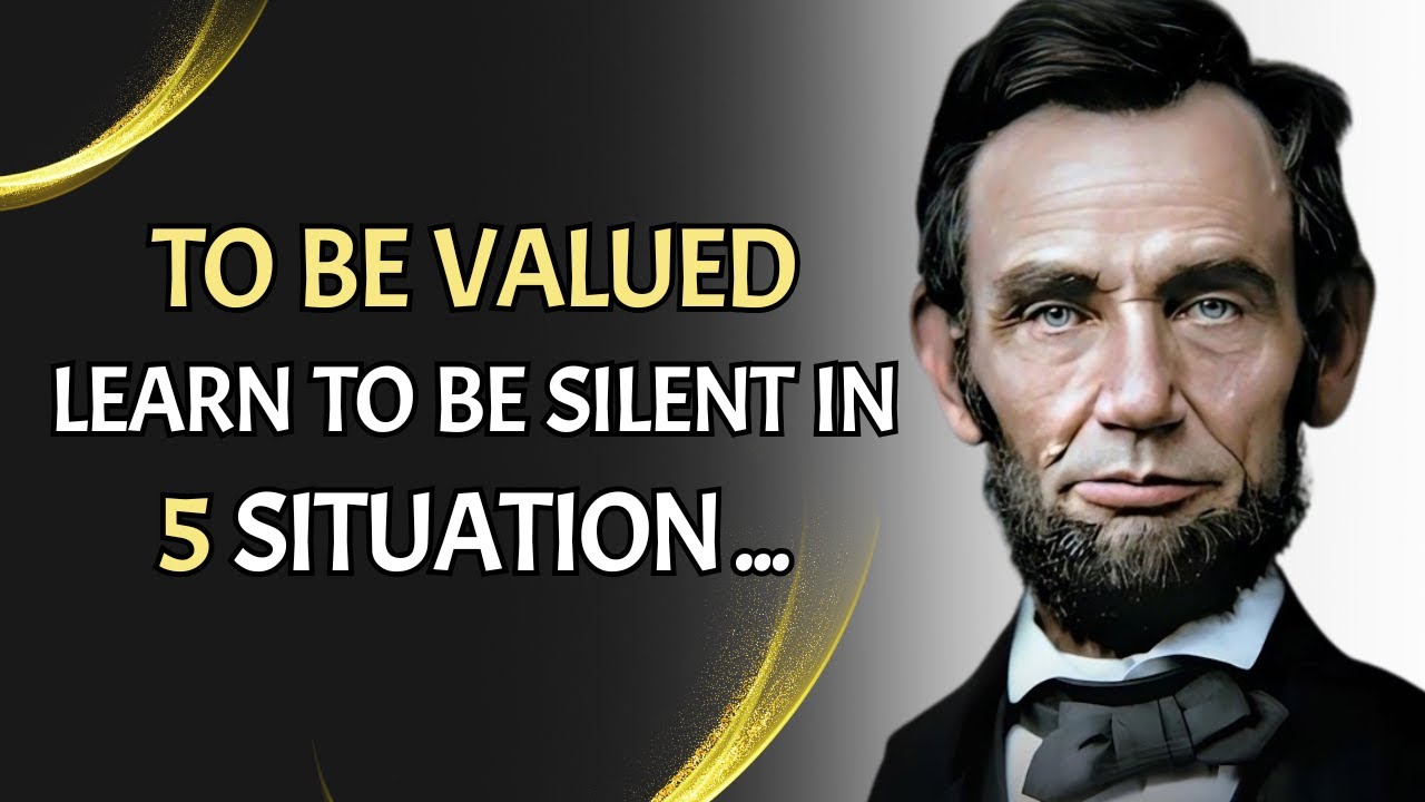 President Abraham Lincoln Life Lessons : You Must Learn Earlier ...