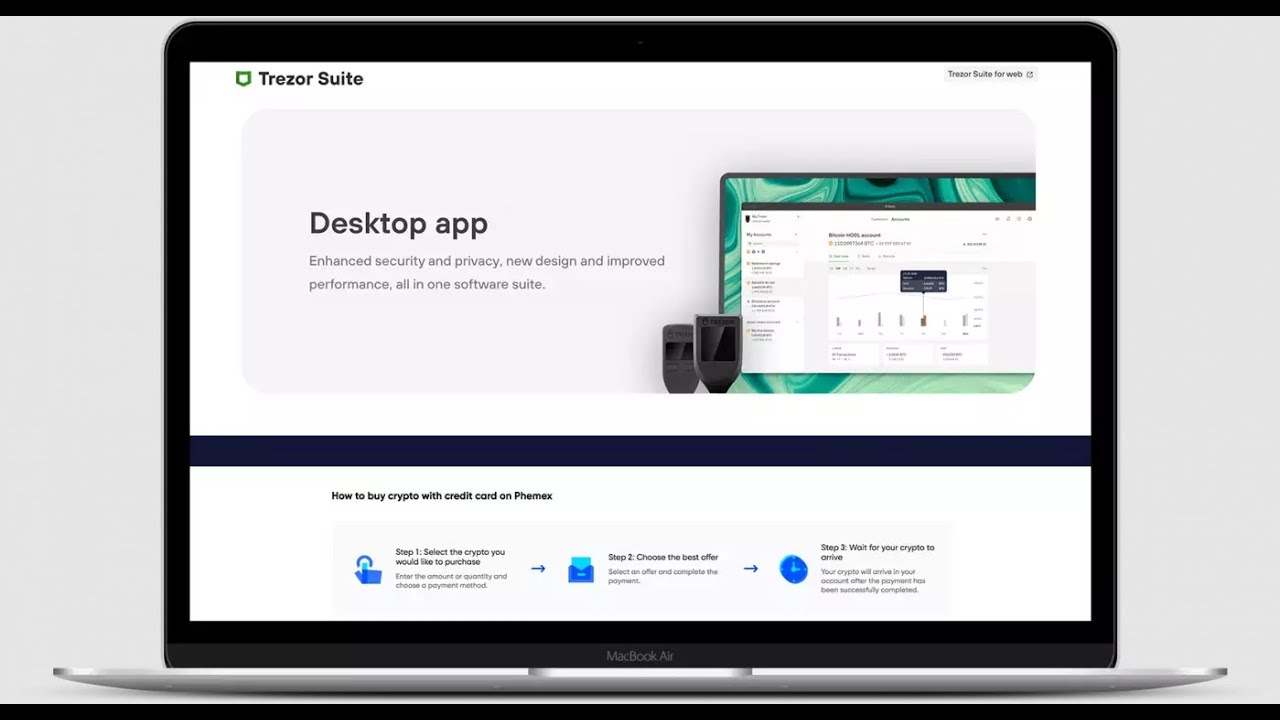 Tutorial Trezor Suite Conhecendo a Interface do App para Computador ...