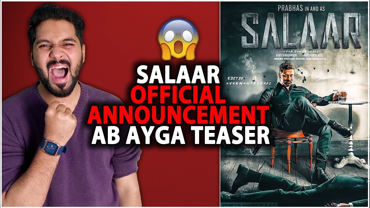 Salaar Official Announcement | Salaar Teaser Release Date | Salaar ...