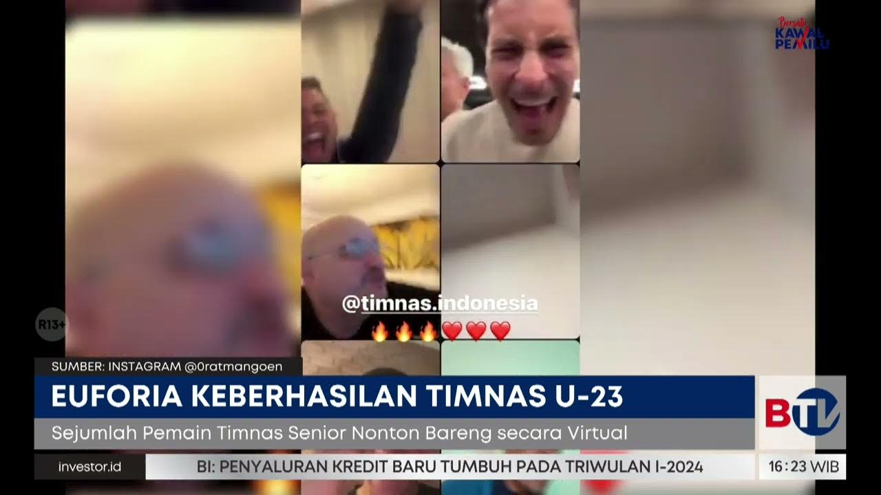 Luapan Kegembiraan Sejumlah Selebriti Saksikan Timnas Indonesia U 23
