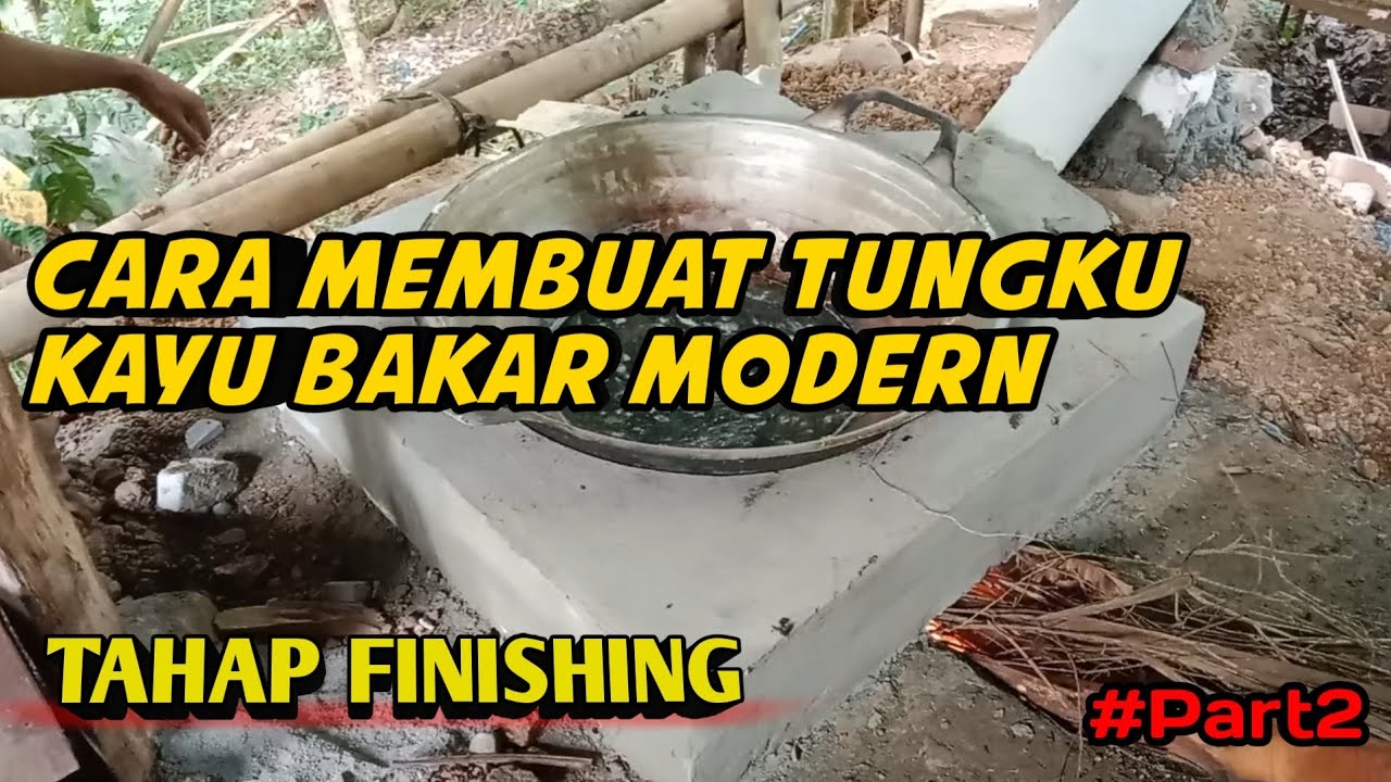 Cara membuat tungku kayu bakar tanpa asapa || Tungku kayu bakar modern ...
