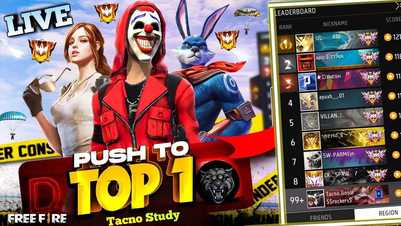 Free Fire Top 1 Solo Rank Push Live in Garena Free Fire - YouTube