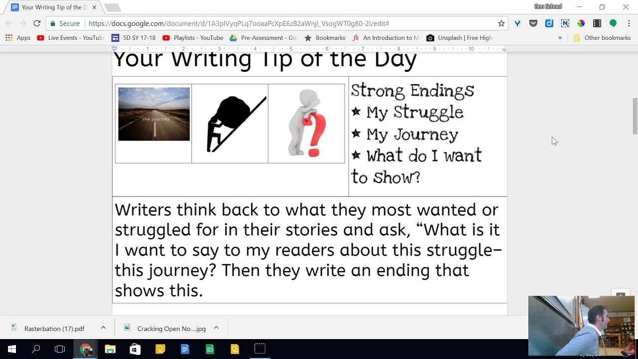 Narrative Writing Session #11-- Powerful Endings - YouTube