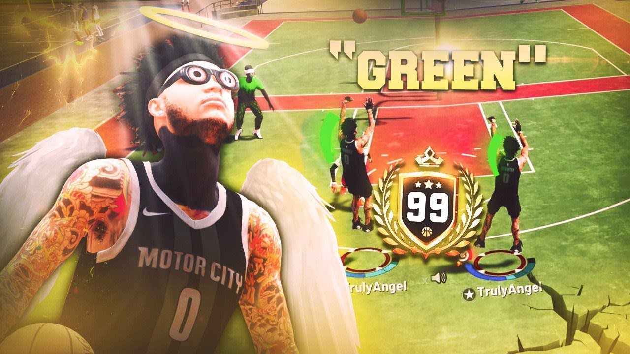 99 Overall Pure Sharpshooter gave me a LEGENDARY GREEN JUMPSHOT! BEST ...
