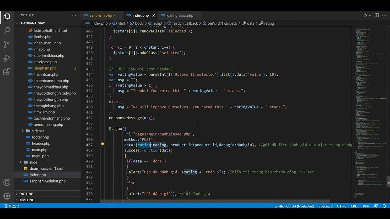 Bài 50 : PHP CSS Mysqli | Đánh giá sao 2 - YouTube