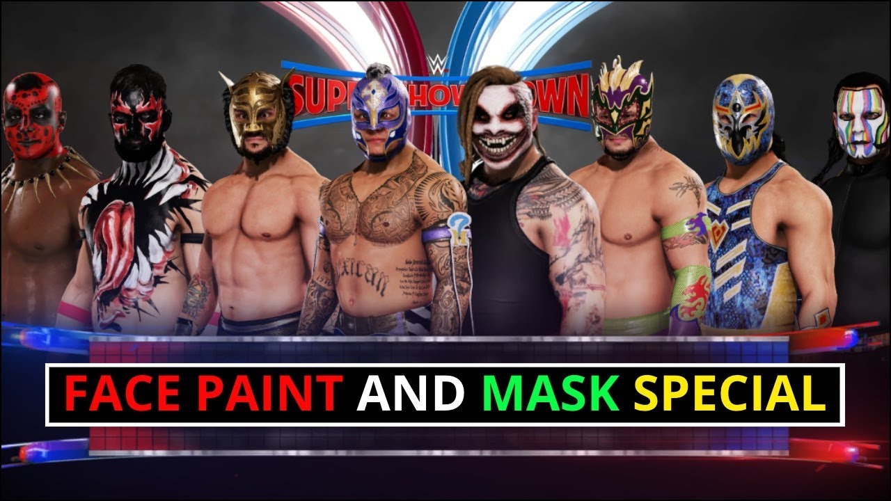 WWE 2K20 'MASK & FACE PAINT' Theme Gameplay | FAIL GAME LIVE 2K20 ...