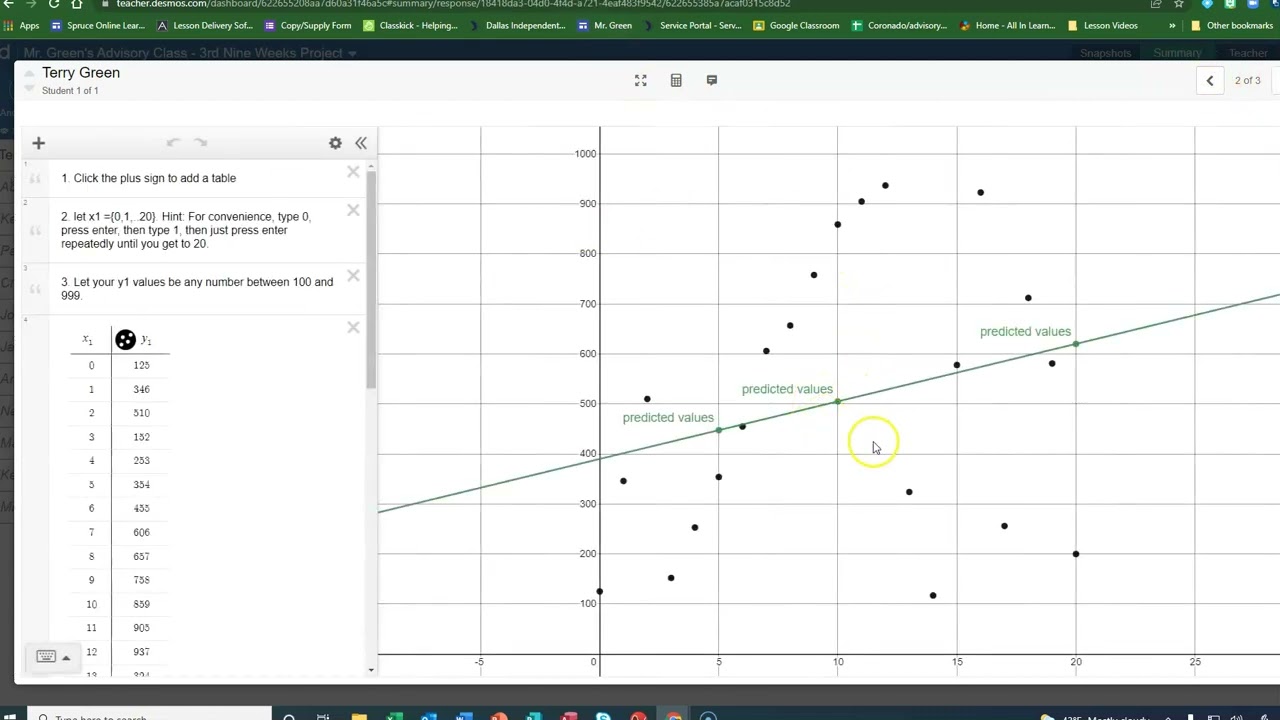 Correlation Coefficient Desmos Project video 2 - YouTube