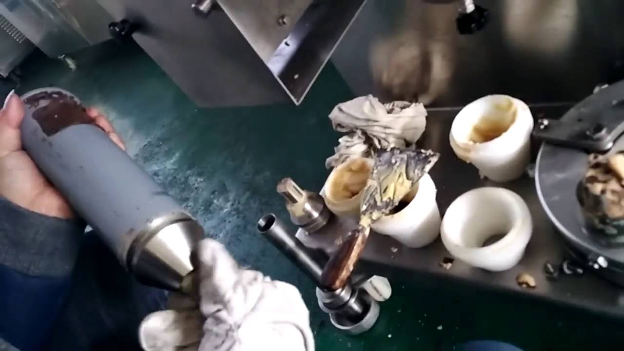 Change mold of encrusting machine - YouTube