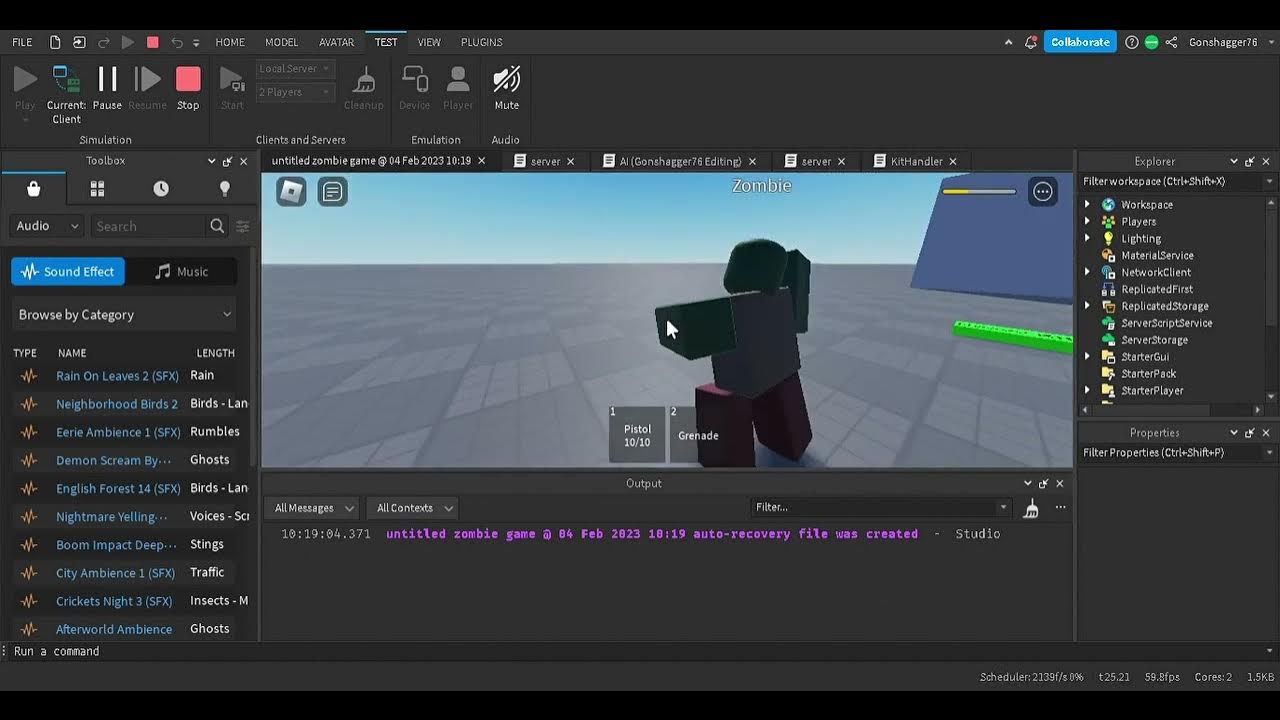 untitled zombie game public devlog #3 - custom zombie - YouTube