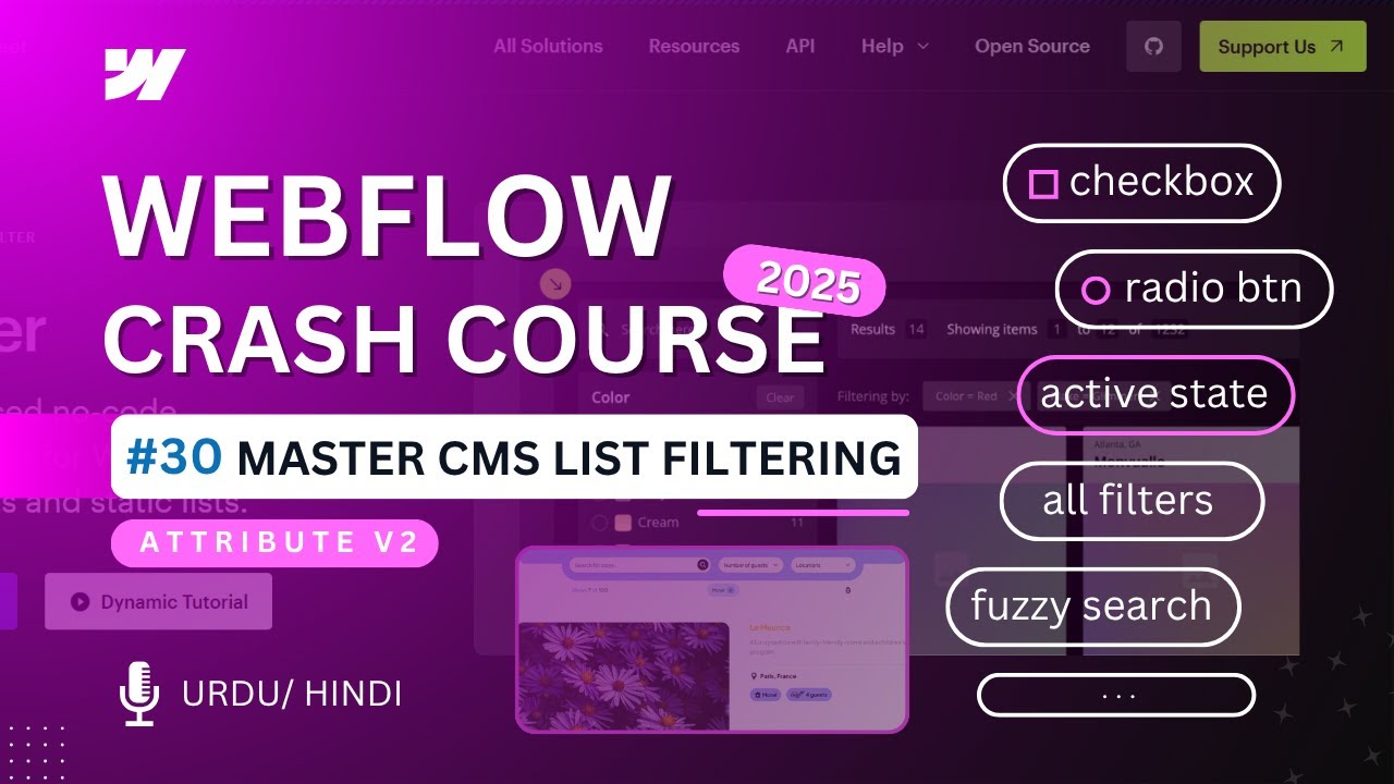 List Filtering in Webflow Explained | Finsweet Attributes V2 | Webflow ...