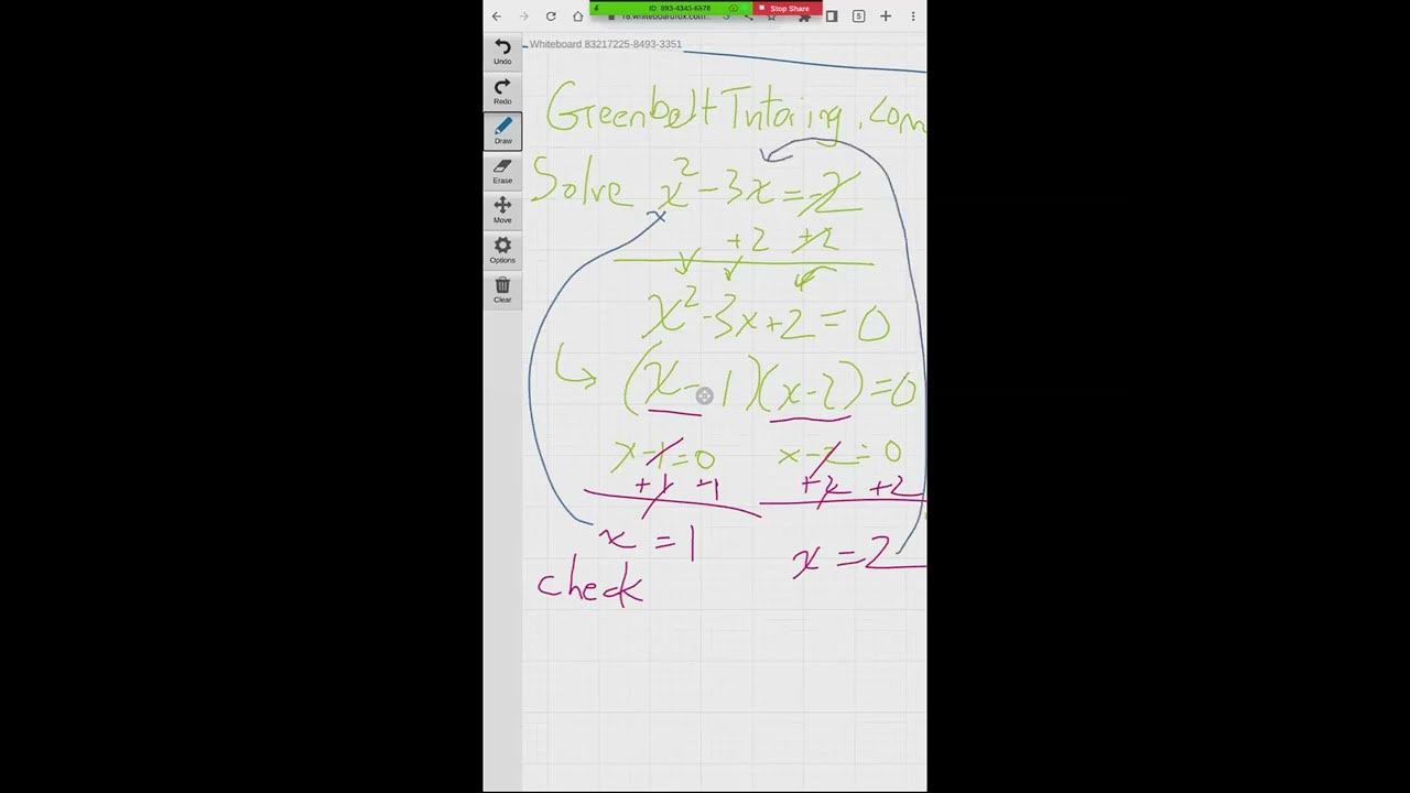 How to solve 2nd-degree equation by factoring - YouTube