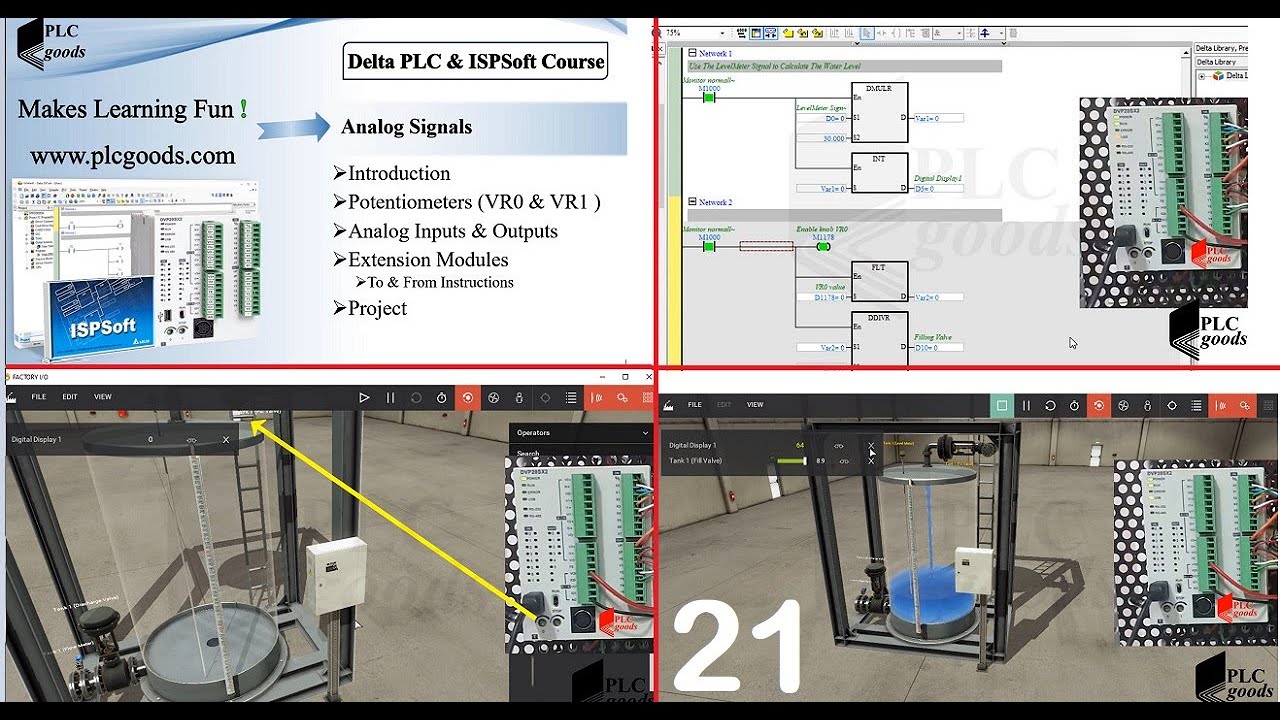 Delta Plc Ispsoft And Wplsoft Analog Inputoutput Signals Ports And Wiring Fundamentals Youtube