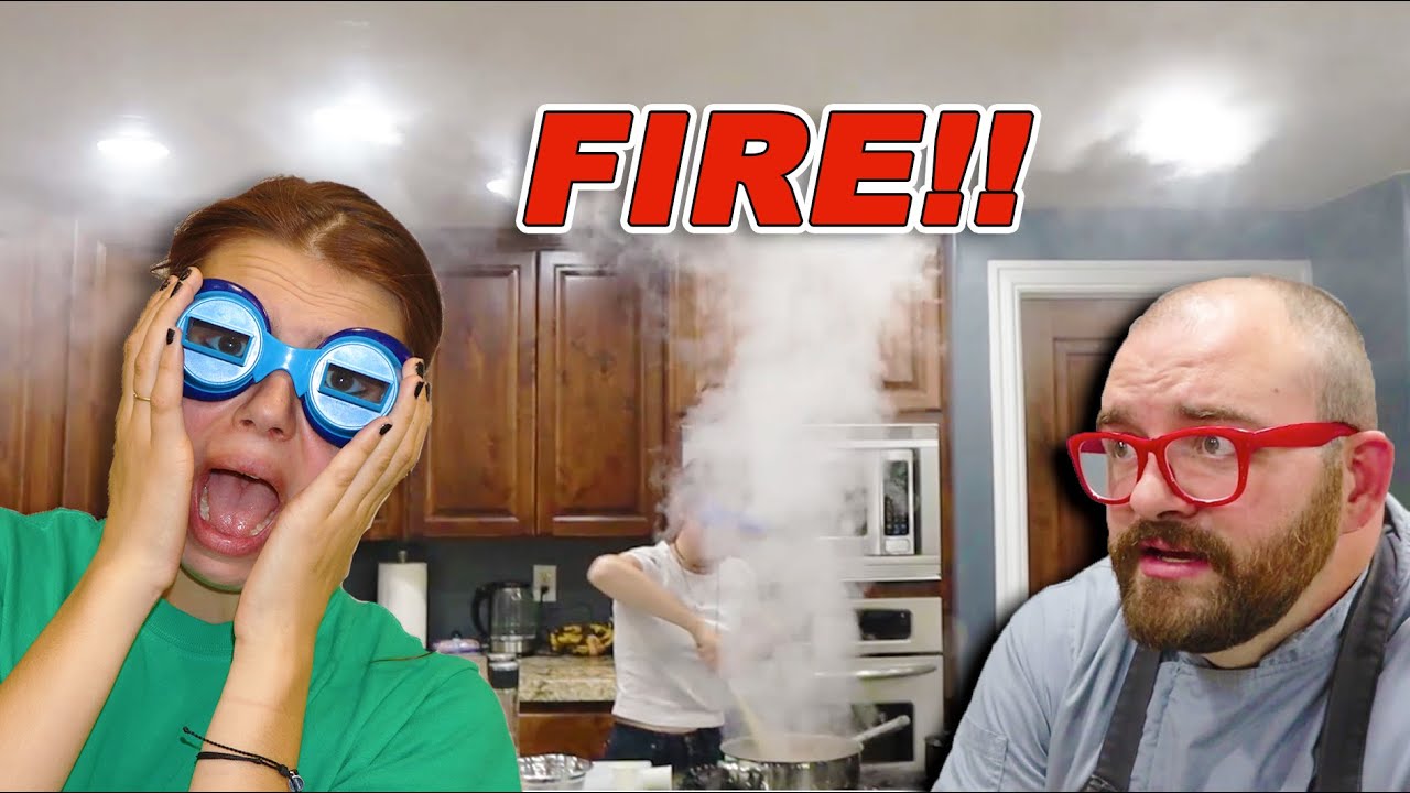 Professional COOKING with UPSIDE DOWN GOGGLES!!! - YouTube