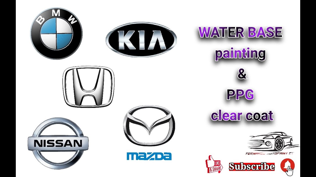 Cars Painting .water base paint and PPG clear coat.. - YouTube