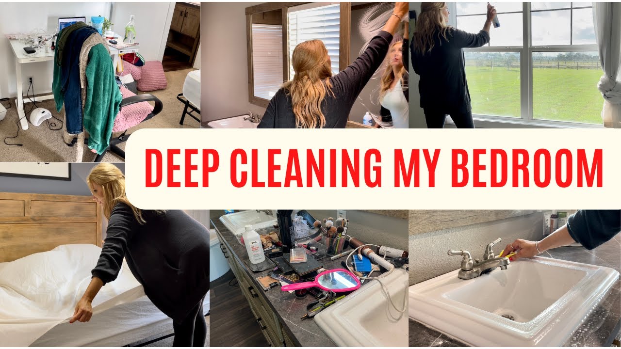 Speed Clean My Bedroom And Bathroom Clean With Me Cleaning