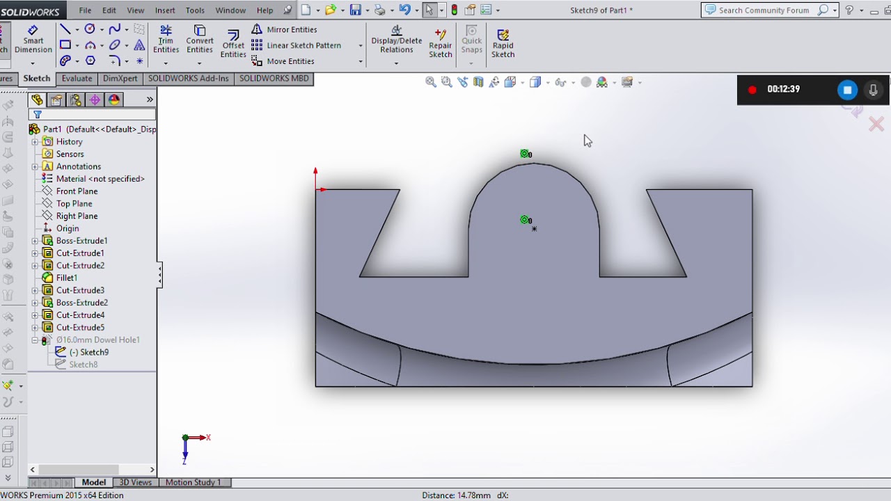 Computer Aided technical drawing: SOLIDWORKS W9-1 - YouTube