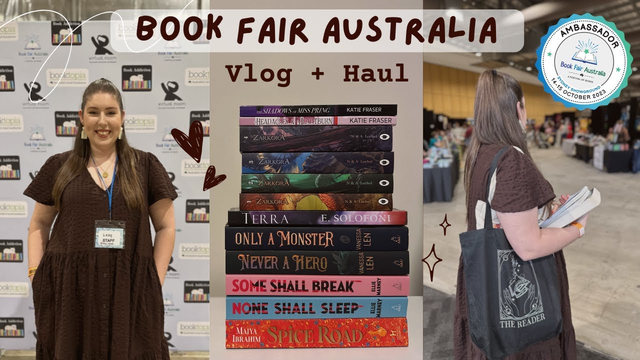 Book Fair Australia Vlog & Haul 2023 📚 #BookFair #BookHaul 📍Sydney ...