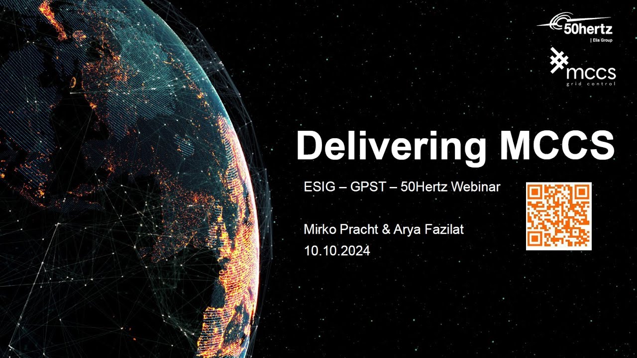 G-PST/ESIG Webinar: Delivering MCCS - Software and Modular Control Center System of the Future ...