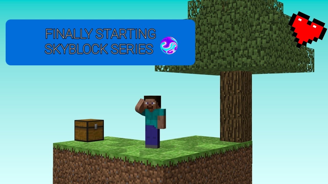 Starting My new Skyblock block series. #minecraft #skyblock #series - YouTube