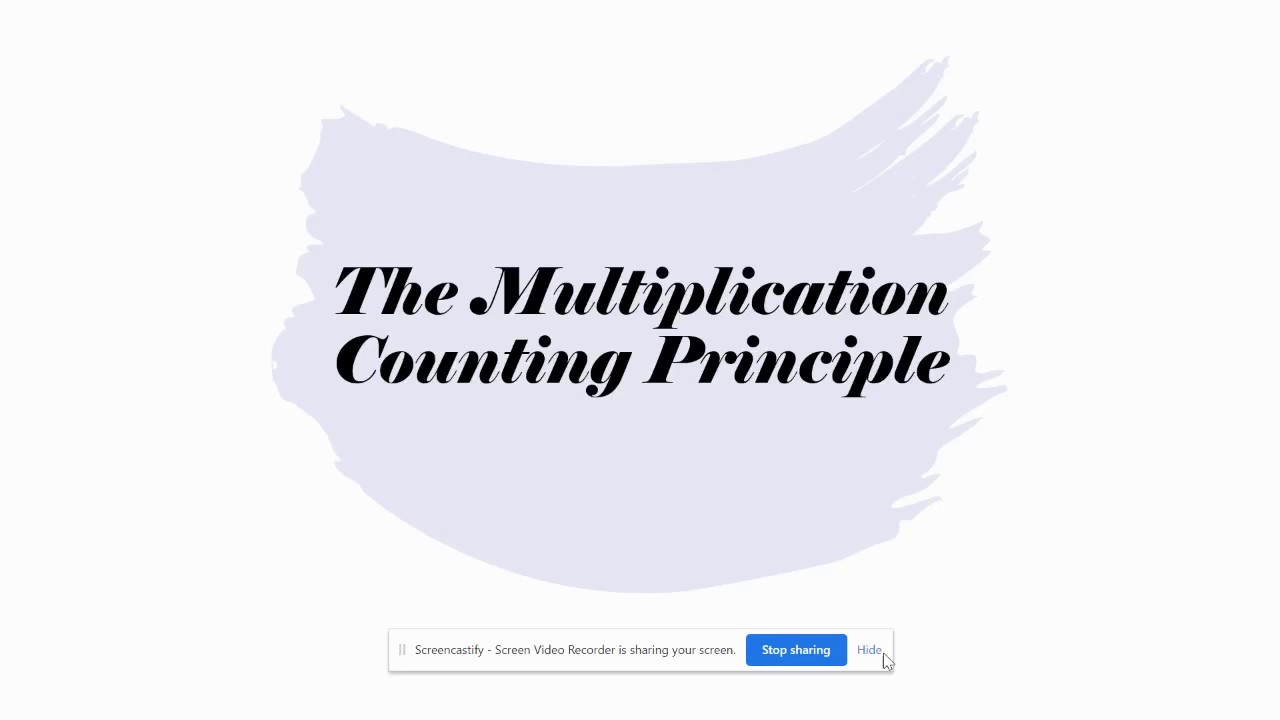 Multiplication Counting Principle YouTube Multiplication Counting Principle YouTube
