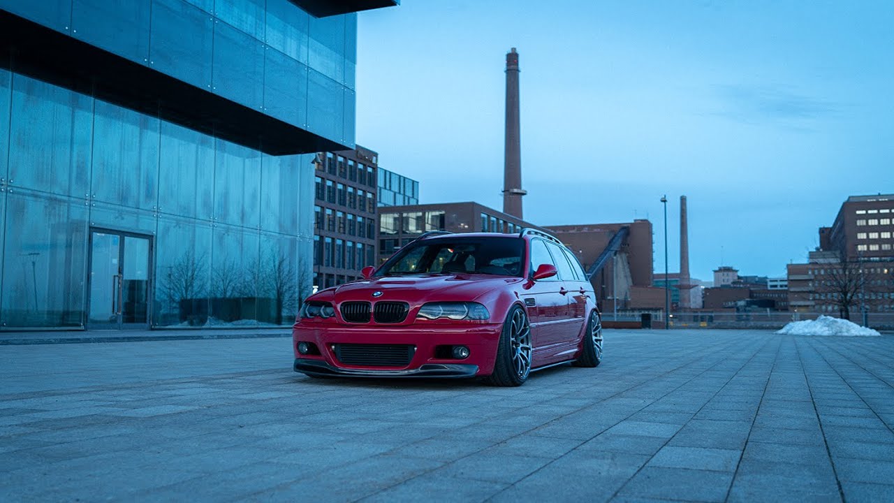 Helsinki's Coolest BMW: Stanced E46 M330d Touring - YouTube
