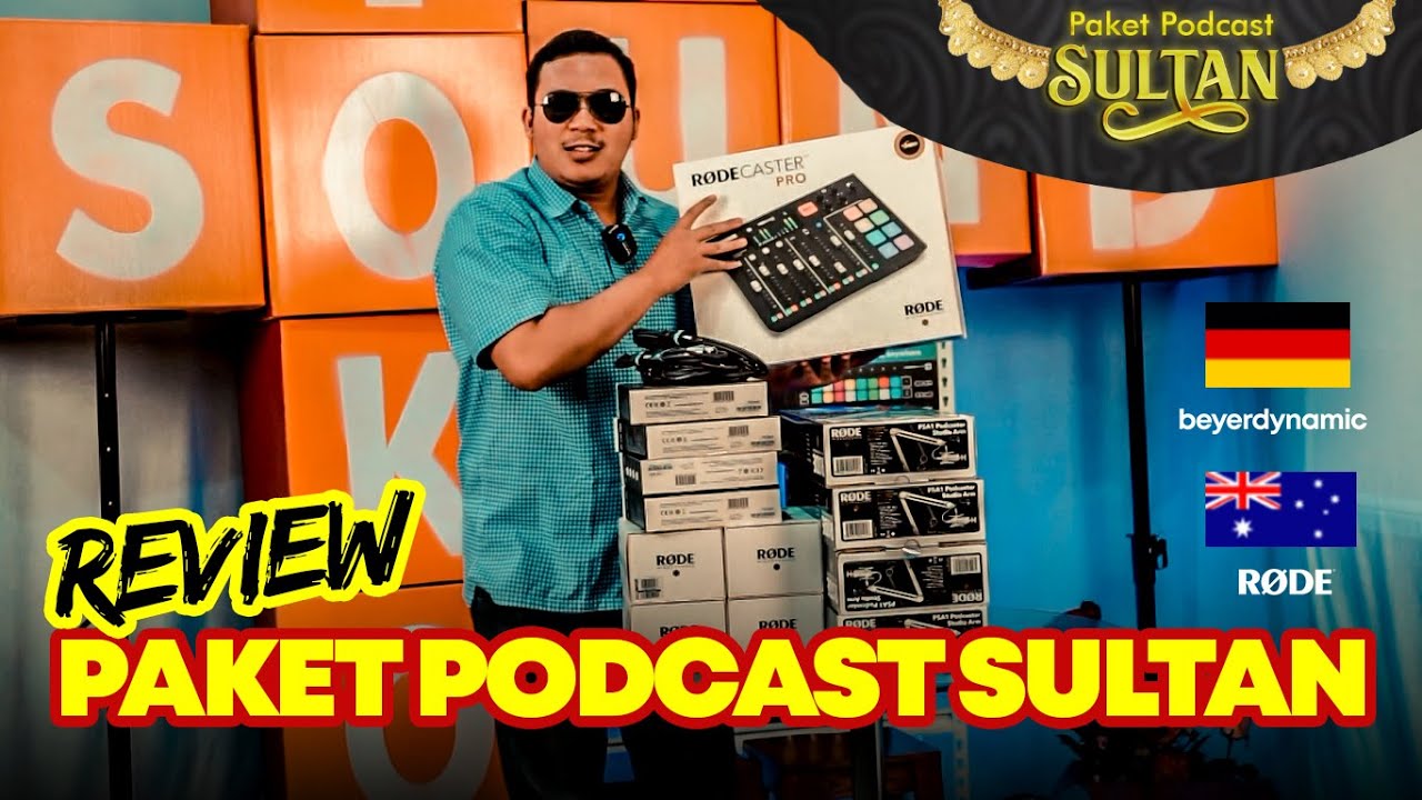 REVIEW PAKET PODCAST SULTAN | RODE PODCASTER PRO, PODMIC, PSA 1 ...