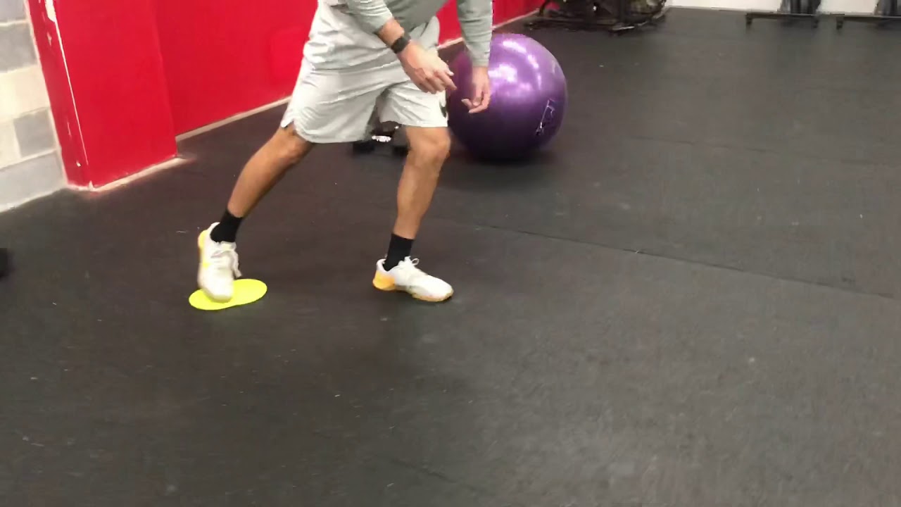 Standing Hip Circles on slide - YouTube