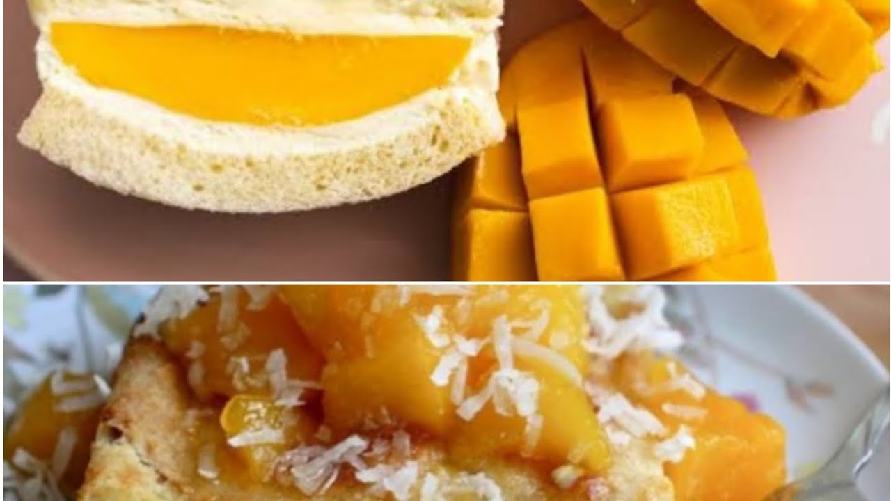 Mango sandwich and puding!(Day2)of 3 days mango challenge 😋 - YouTube