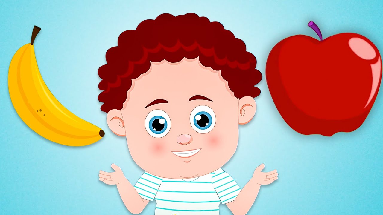 I Like to Eat Apple & Banana Song + More Nursery Rhymes - YouTube