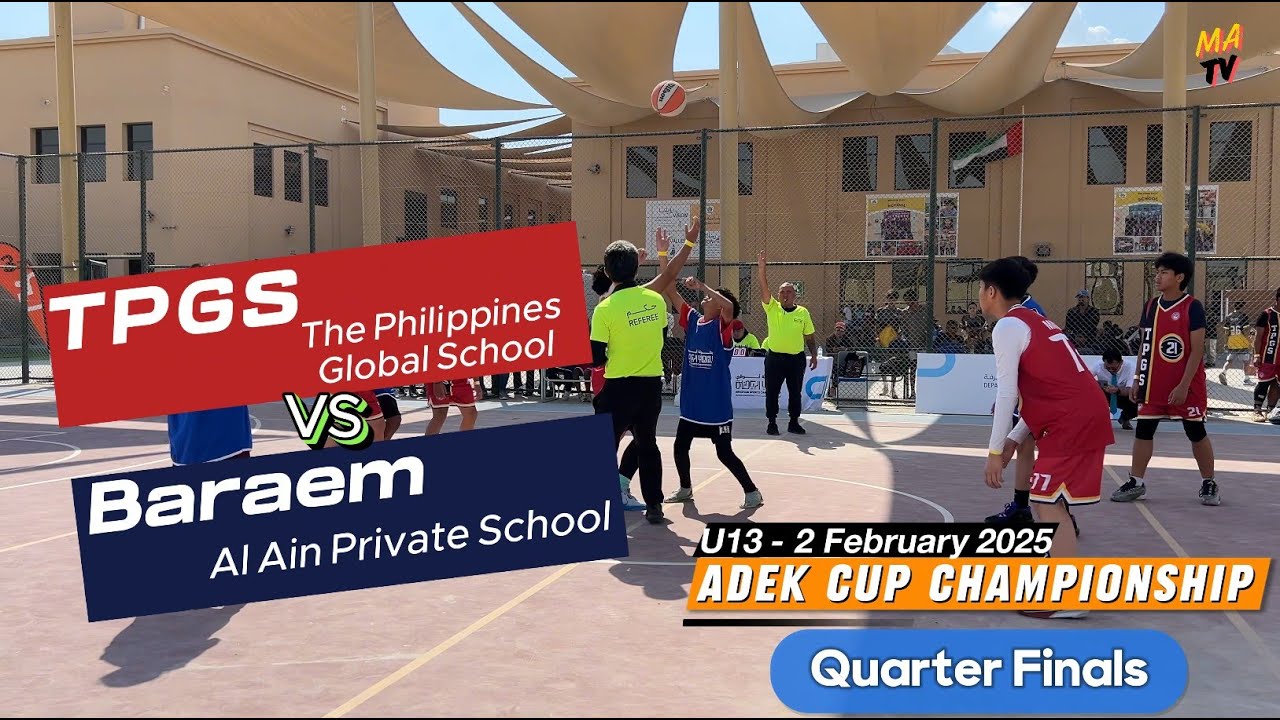 TPGS VS Baraem Al Ain Private School U13_Quarter Finals_ ADEK Cup ...