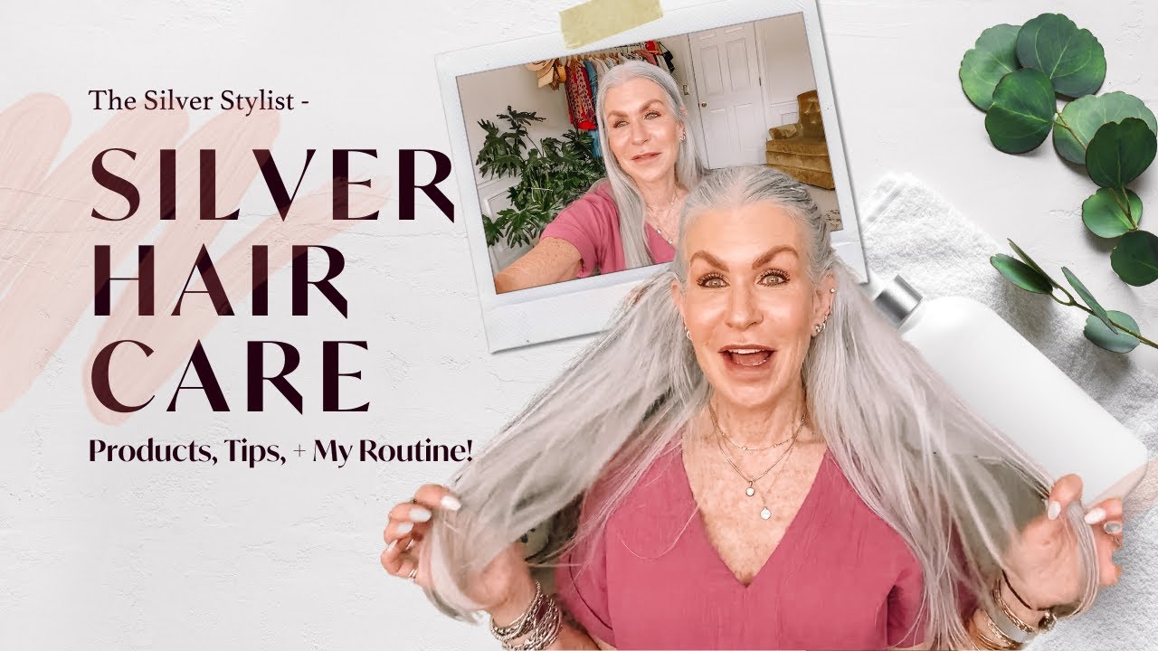 SILVER HAIR CARE // HEALTHY HAIR ROUTINE for Silver/Gray Hair 2021 ...