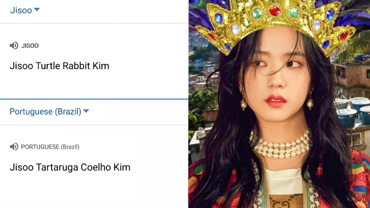 Jisoo Turtle Rabbit Kim in different languages meme - YouTube