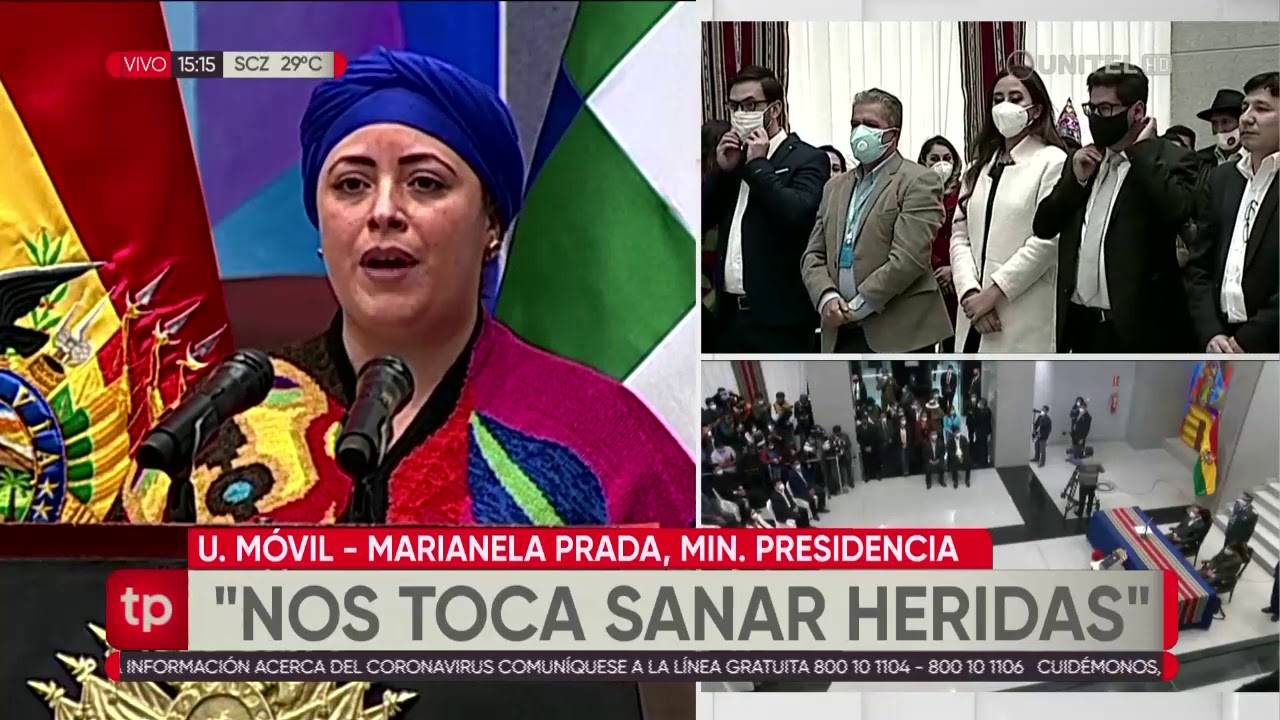 Discurso de la ministra de la Presidencia, Maria Nela Prada - YouTube